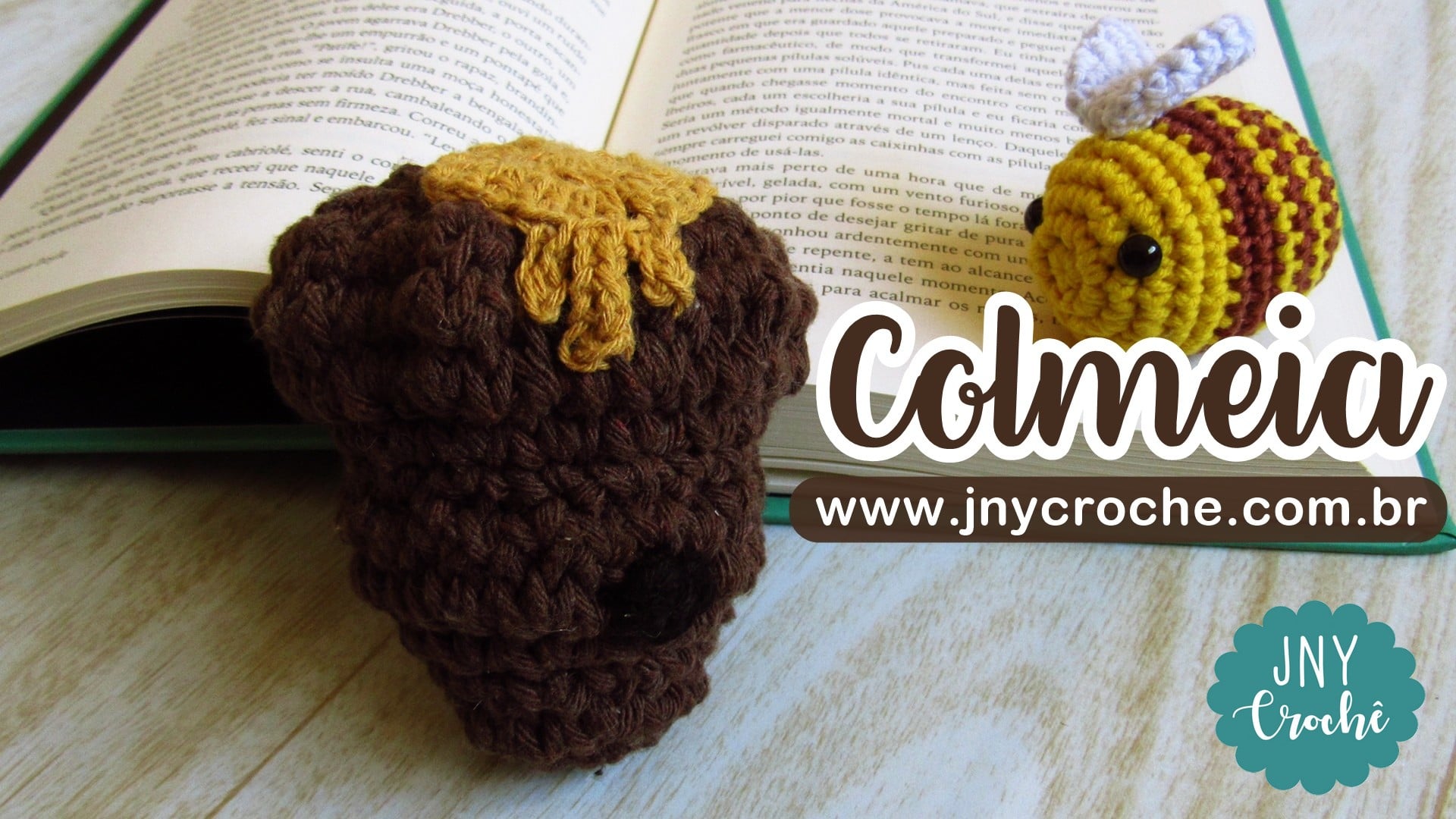 Colmeia de crochê | Amigurumi | Passo a passo | JNY Crochê