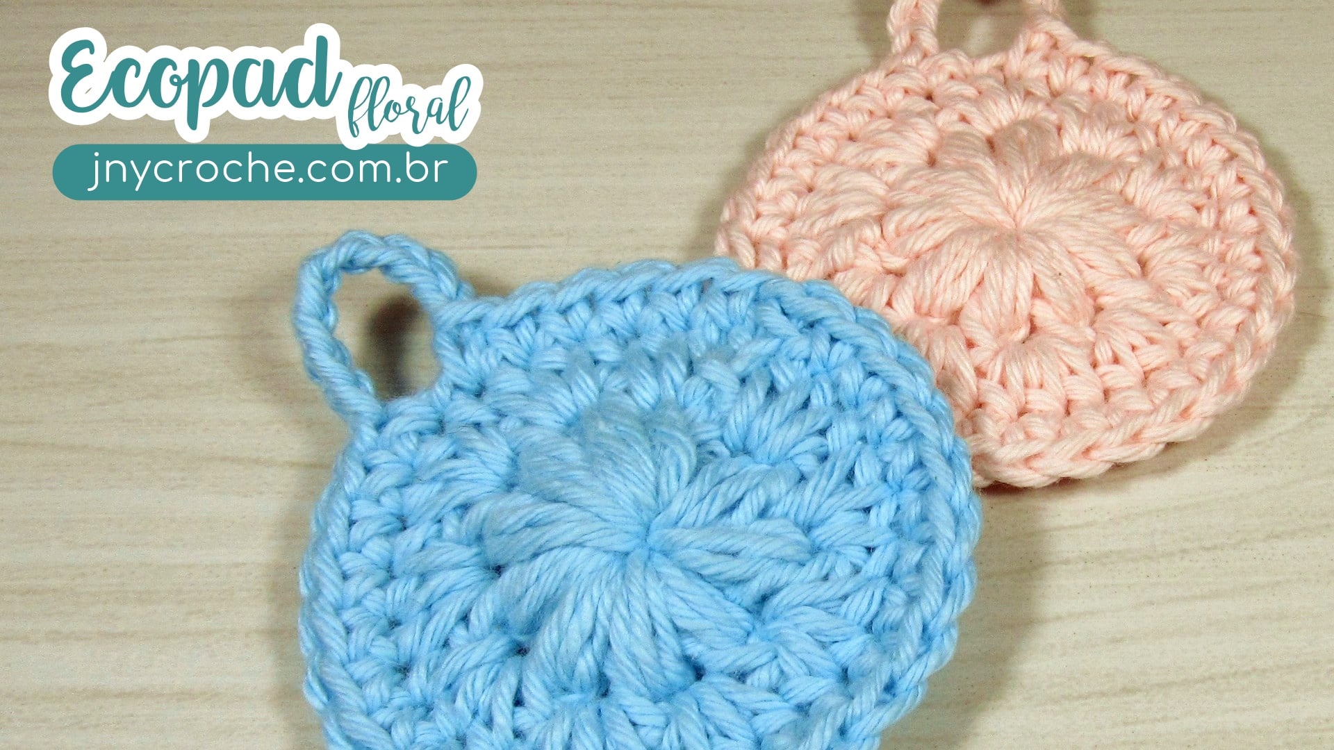 Ecopad de crochê Floral | Passo a passo | Professora Ju | JNY Crochê